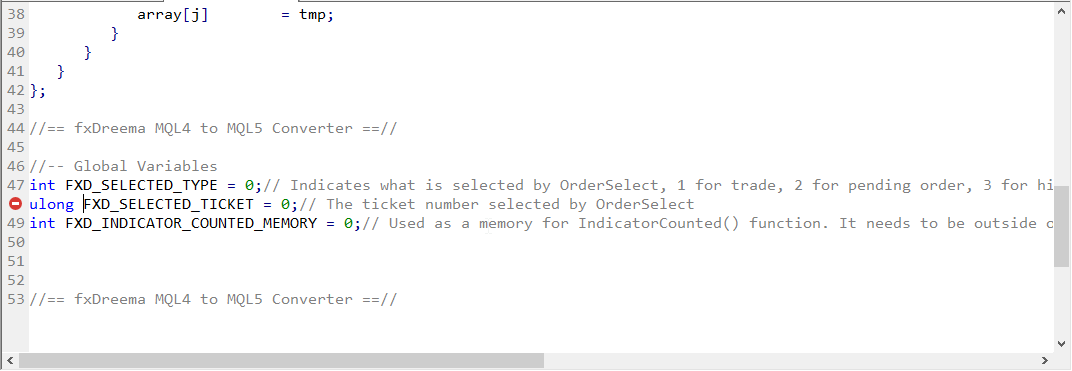 Converting MQ4 files and their include files MQH | fxDreema