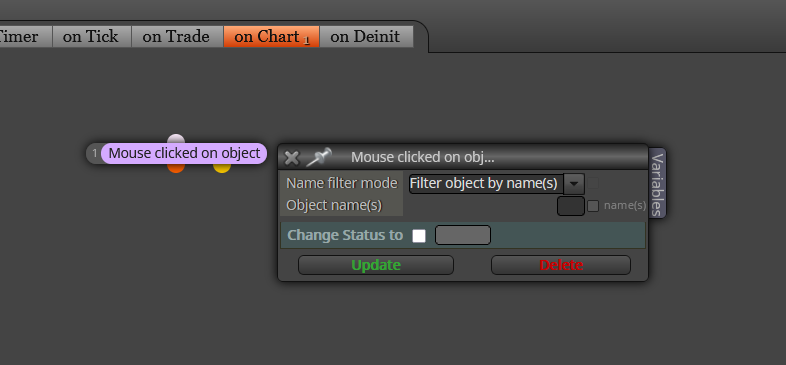How to perform an action when a certain object in the chart is pressed ...